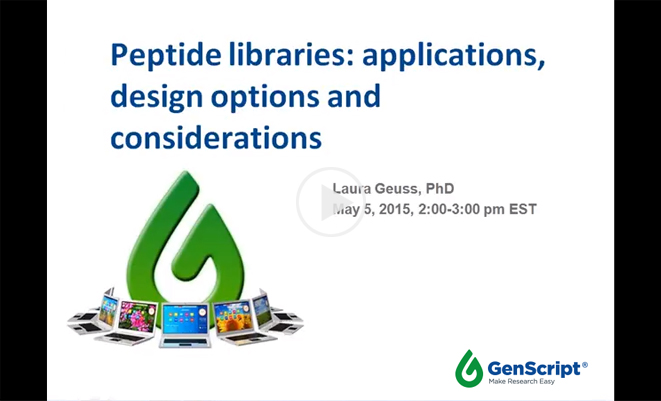 Peptide Library Application & Design