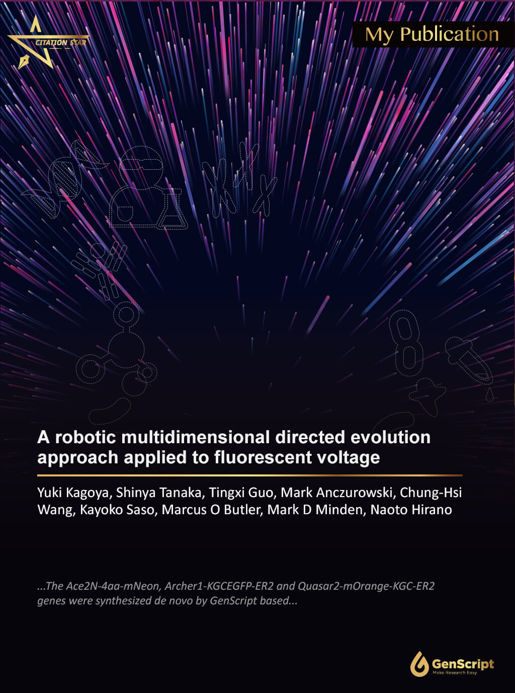 GenScript - Excited to share my publication and have @GenScript support!